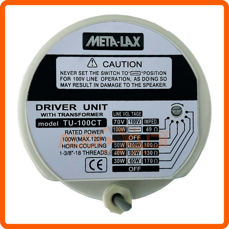 هورن کامپکت مچینگ دار METALAX TU100CT - آدیوAUDIOX